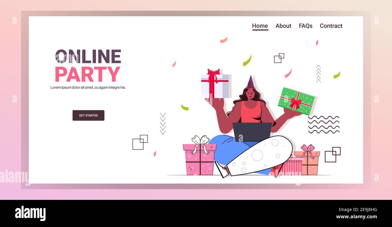 Party african american Stock Vector Images - Alamy