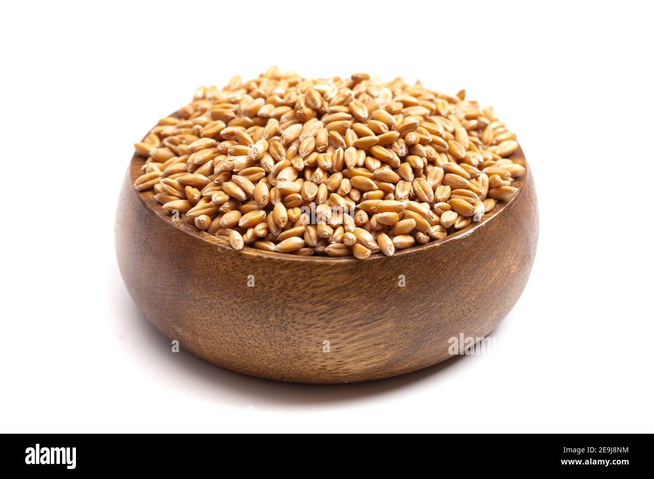 Spelt seed grain Cut Out Stock Images & Pictures - Alamy