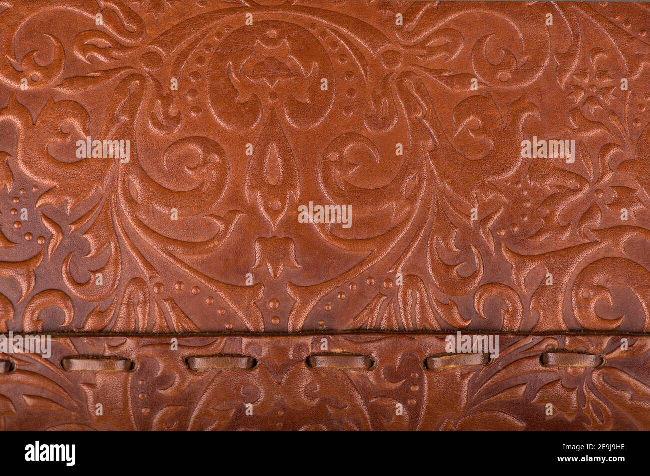 The Leather floral pattern background close up Stock Photo - Alamy