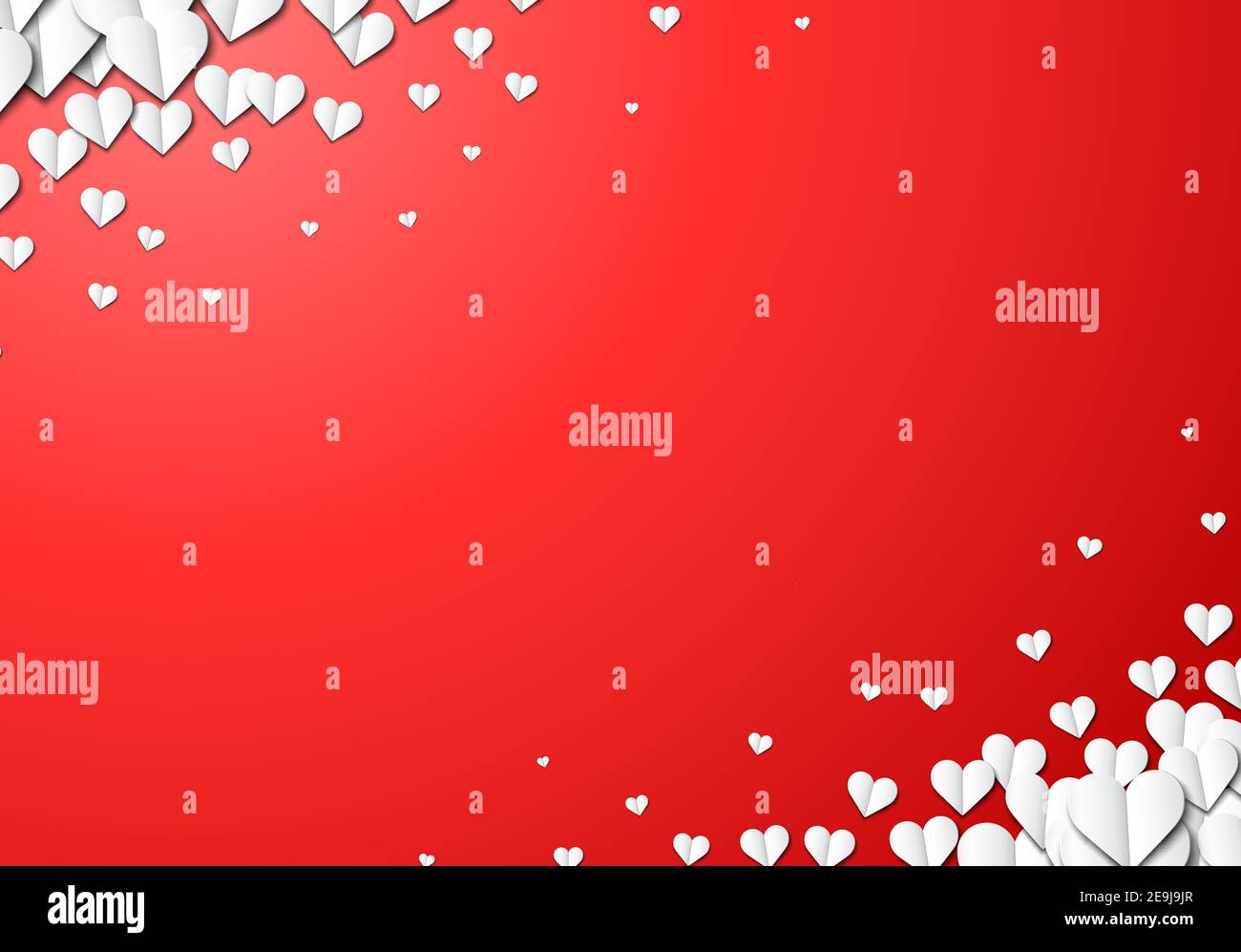 Paper hearts background for Valentine's Day greeting card design Stock ...