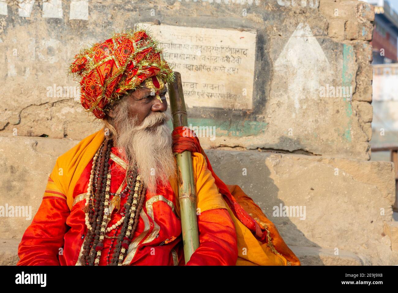 Portrait of a Holy Man or Yogi, also know as Sadhu Stock Photo - Alamy