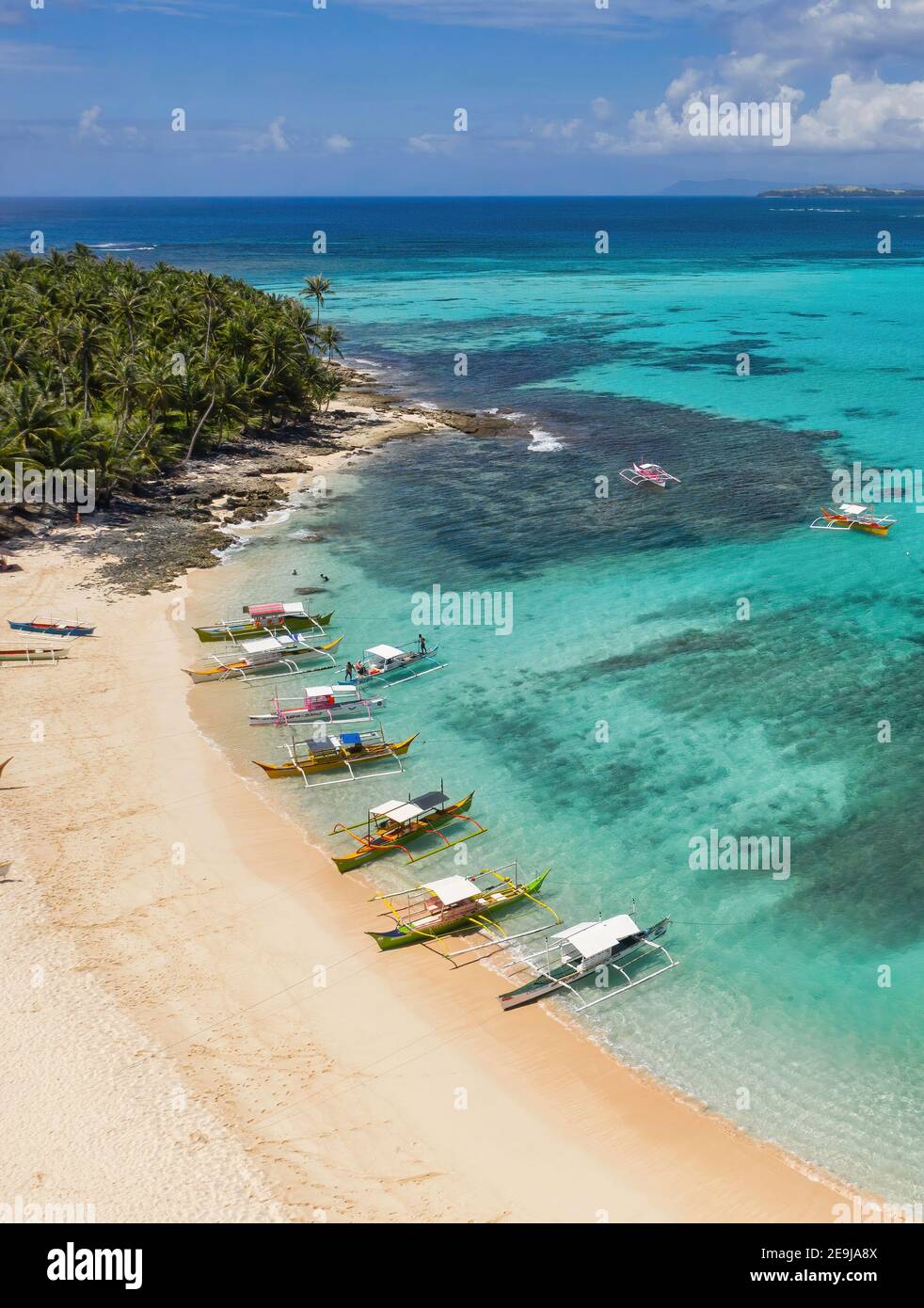 Aerial view of Daku Island,Siargao,Philippines Stock Photo - Alamy