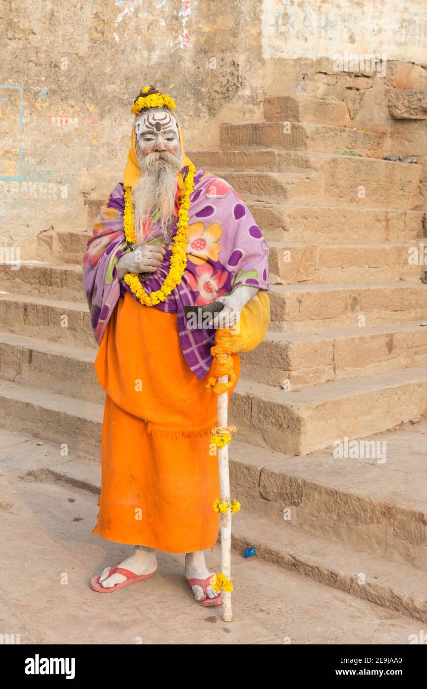 Portrait of a Holy Man or Yogi, also know as Sadhu Stock Photo - Alamy
