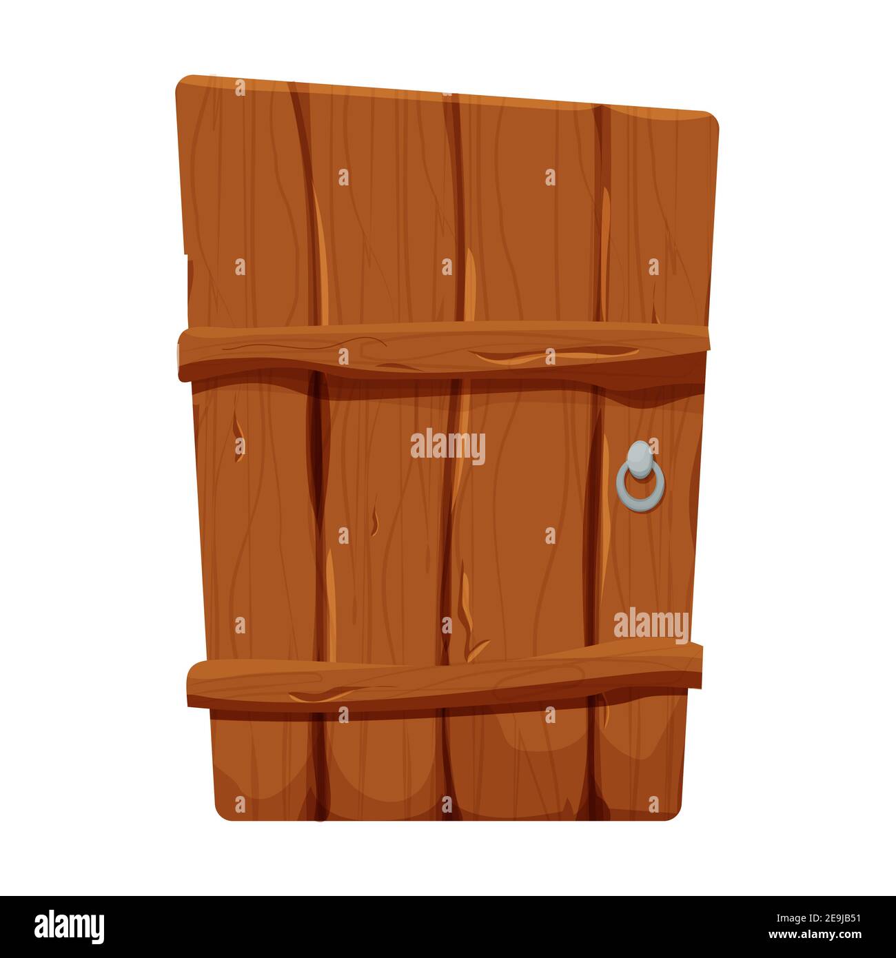 Cartoon old wooden door Stock Vector Images - Alamy