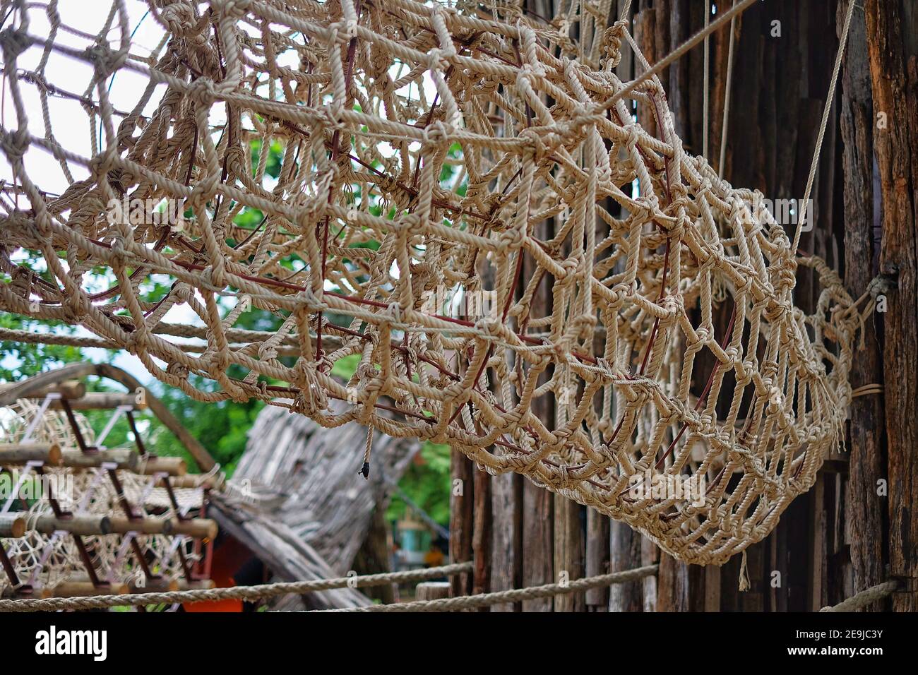 Wooden obstacle course hi-res stock photography and images - Alamy