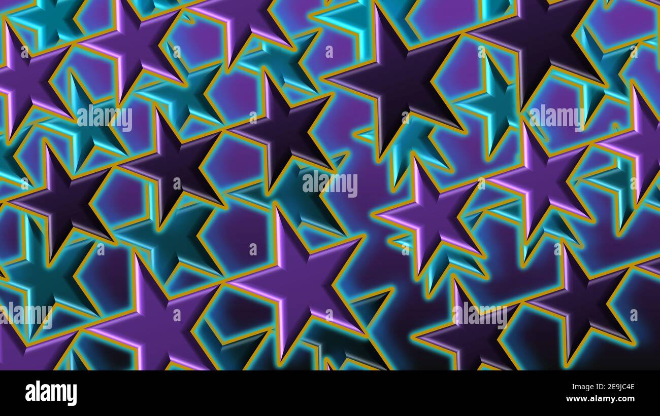An abstract 3d star shape pattern background image Stock Photo - Alamy