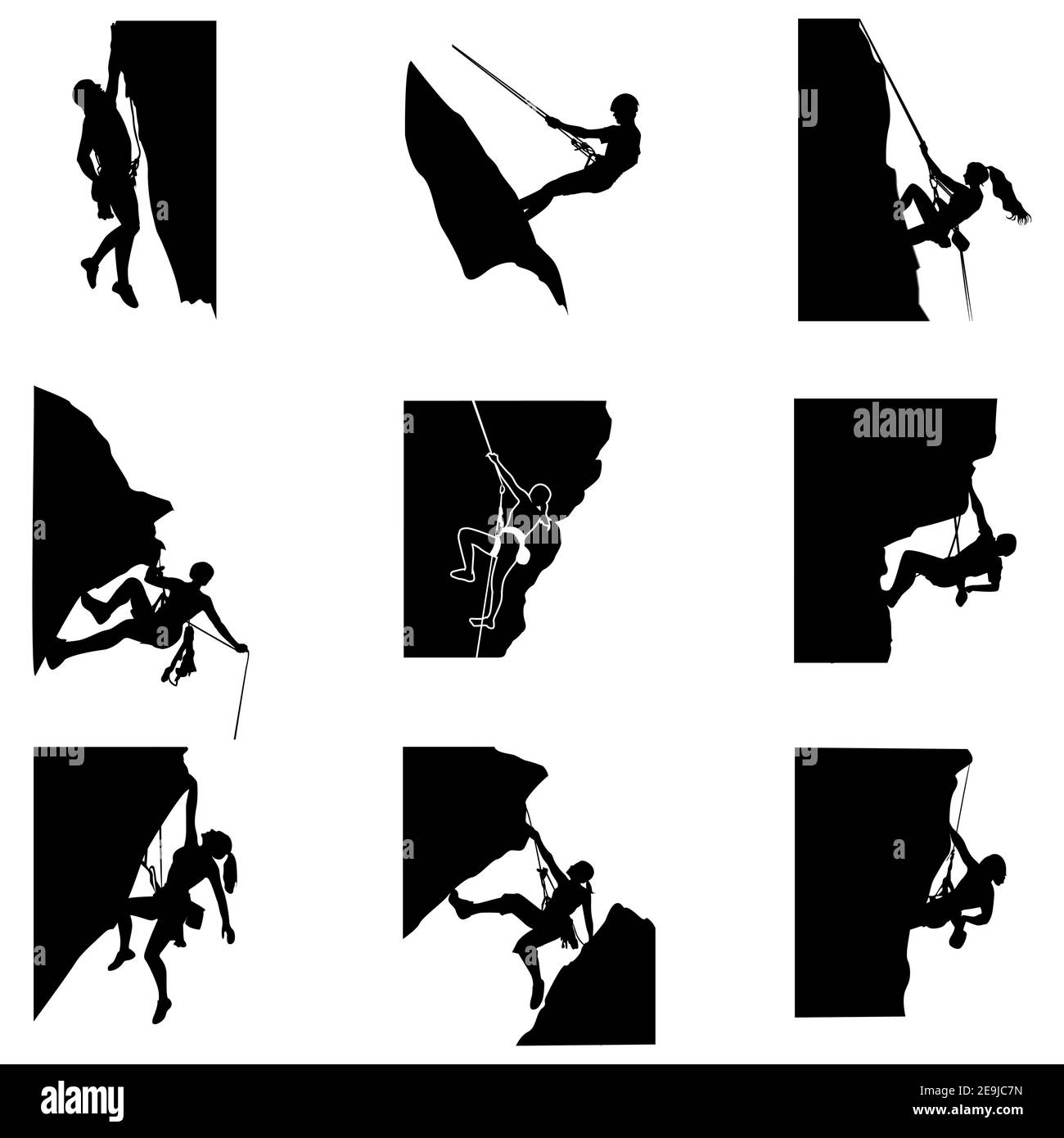 Rock Climbing Vector