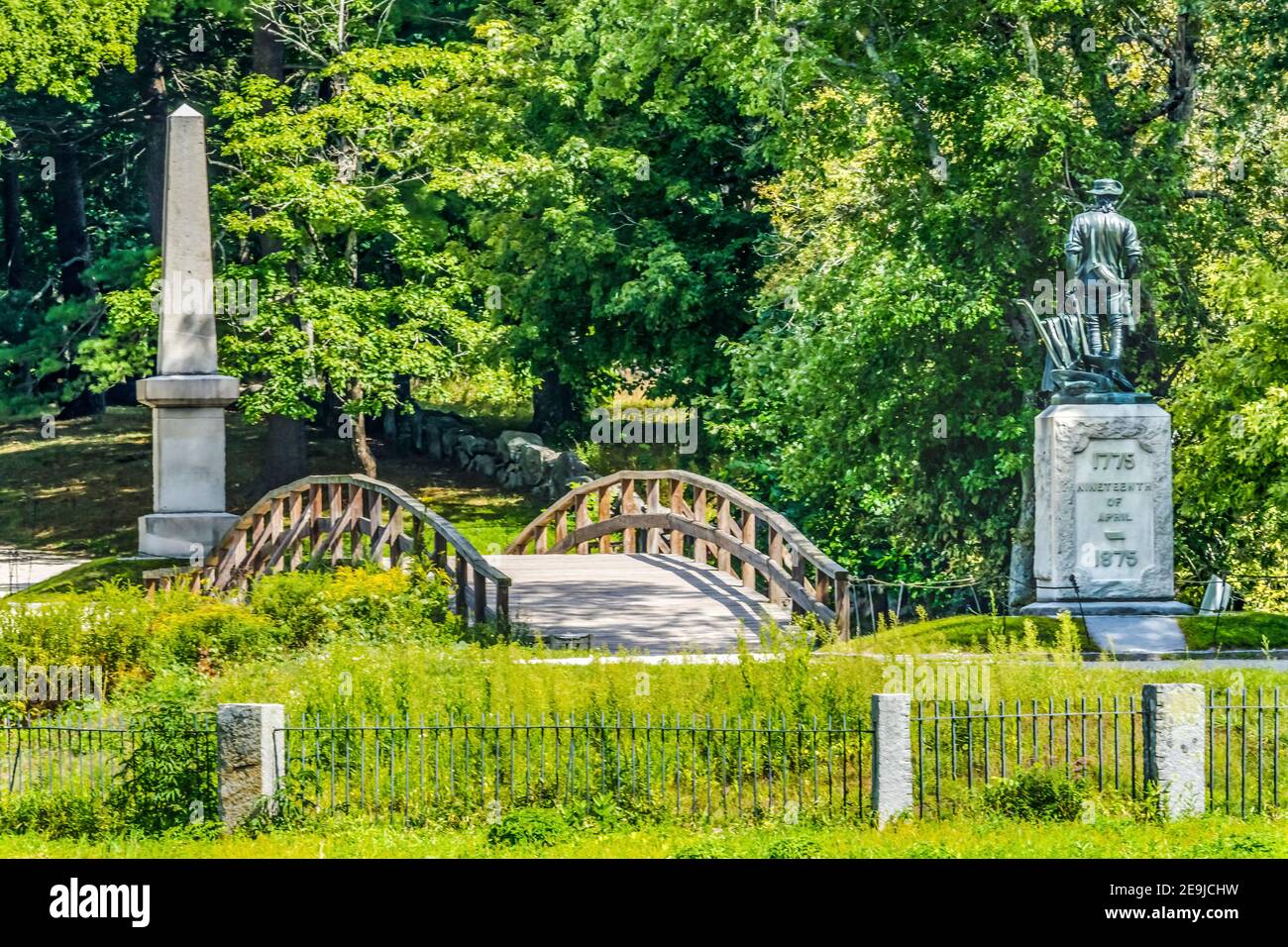 Minute Man Statue Old North Bridge Minute Man National Historical Park ...