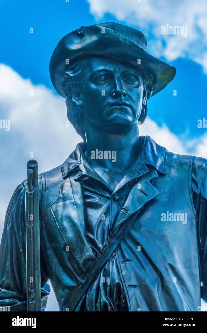 Minute Man Statue Old North Bridge Minute Man National Historical Park ...