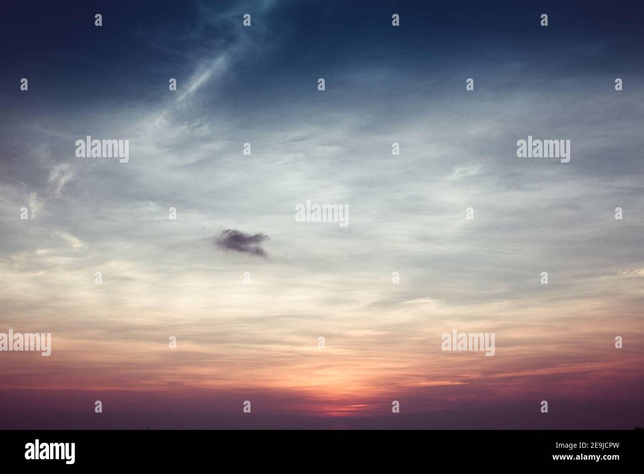 Beautiful blue sky before sunset. Background Stock Photo - Alamy