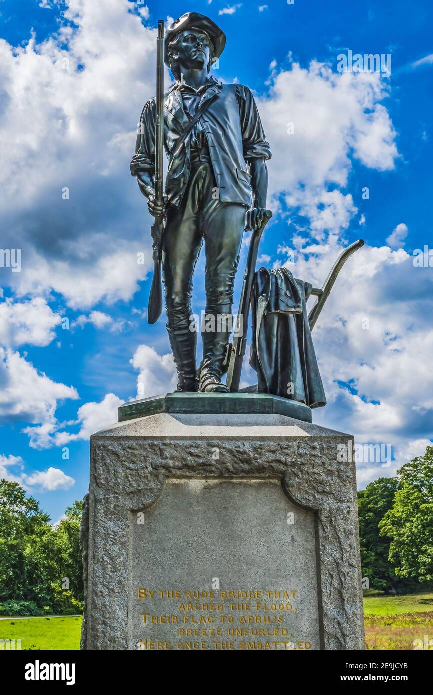 Minute Man Statue Old North Bridge Minute Man National Historical Park ...