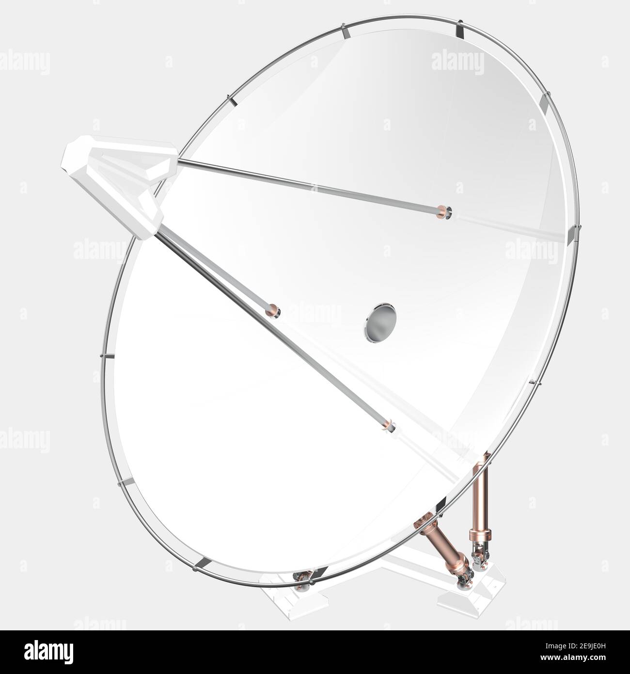 Radio antenna. Astronomy research technology. 3d rendering ...