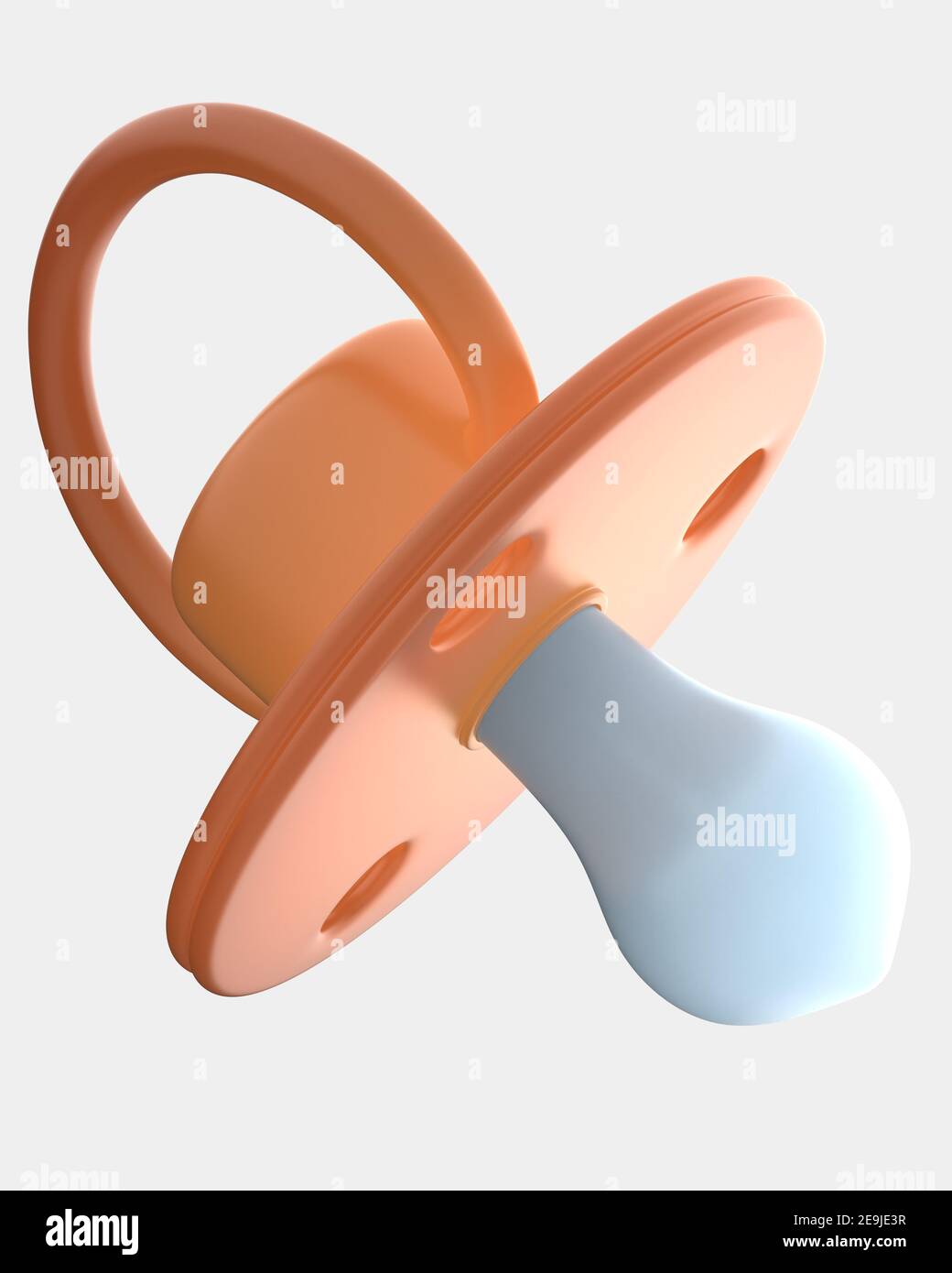 Baby pacifier isolated on background. 3d rendering - illustration Stock ...