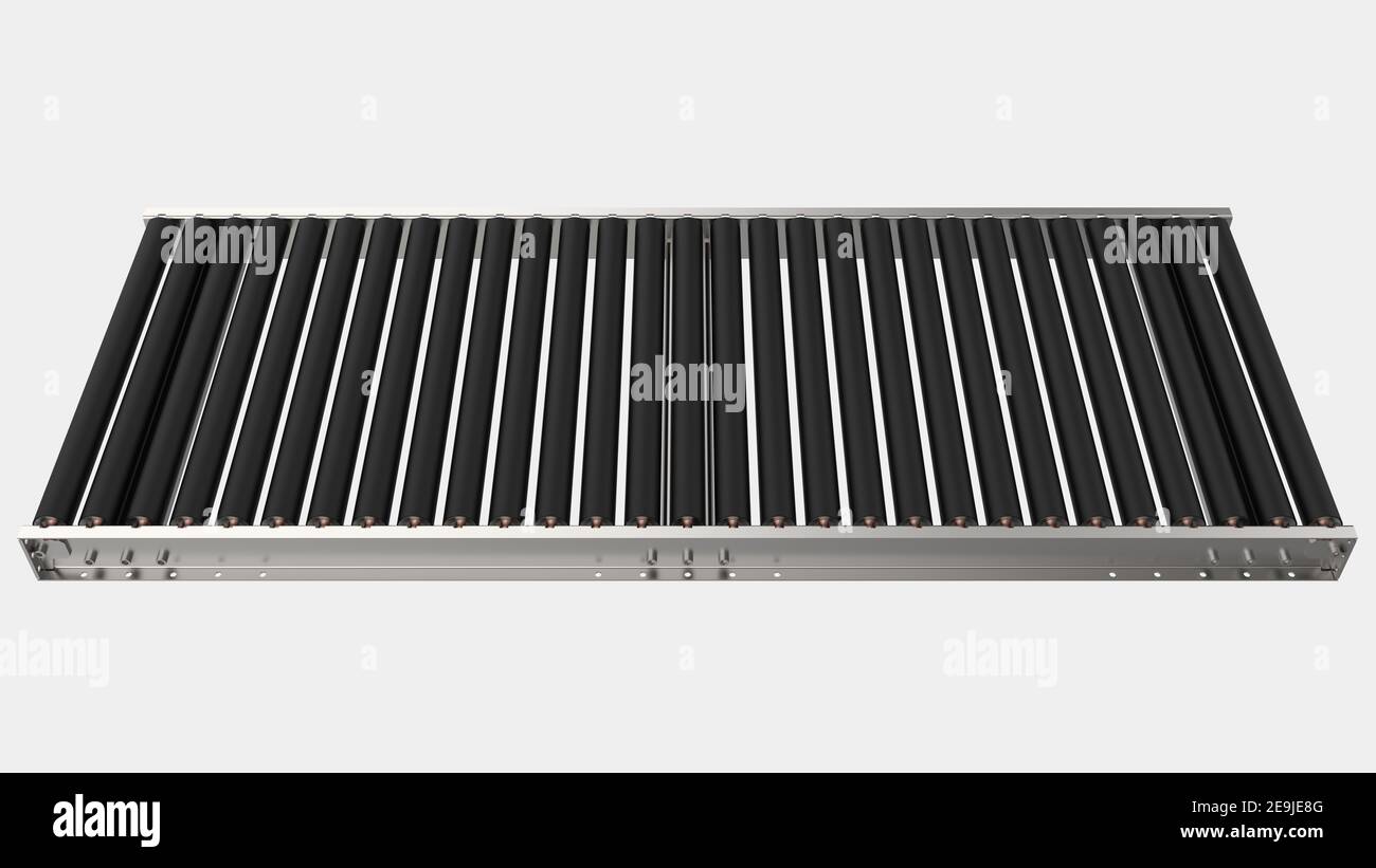 Empty conveyor belt isolated on background. 3d rendering - illustration ...