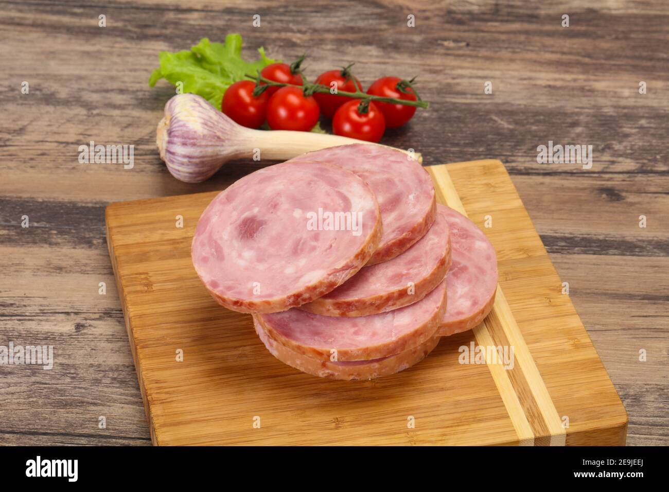 Natural ham made from pork meat Stock Photo - Alamy
