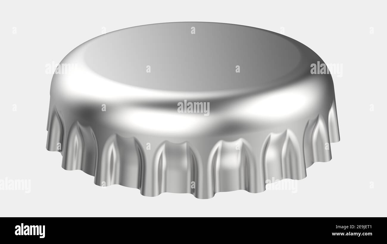 Bottle cap isolated on background. 3d rendering - illustration Stock ...