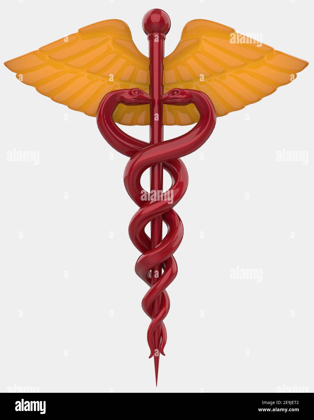 Caduceus. Medicine symbol isolated on background. Ideal for large ...