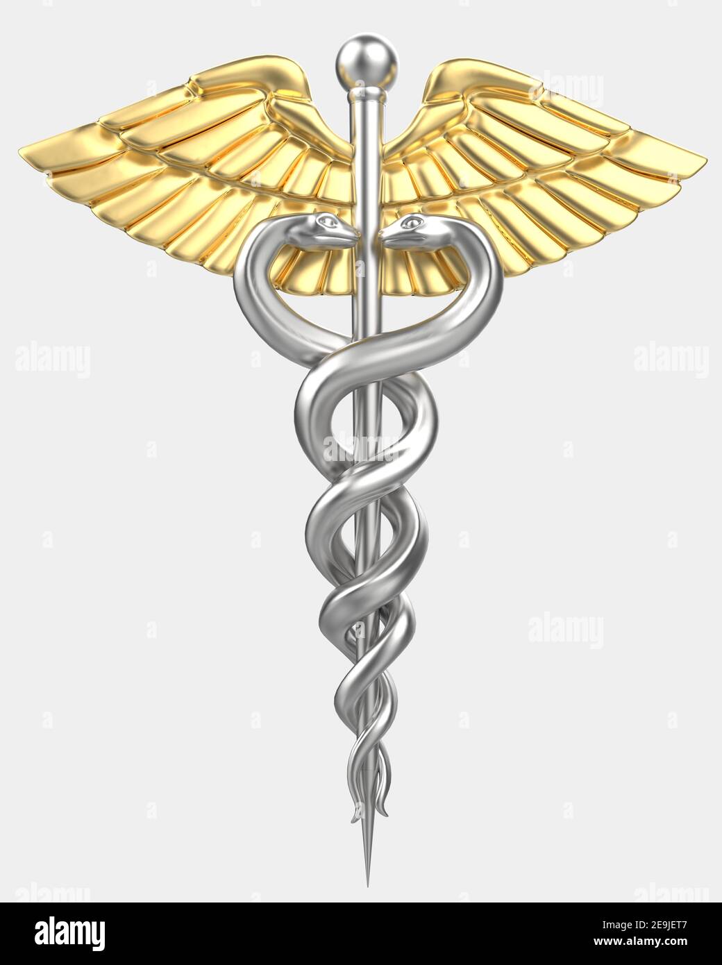 Caduceus. Medicine symbol isolated on background. Ideal for large ...