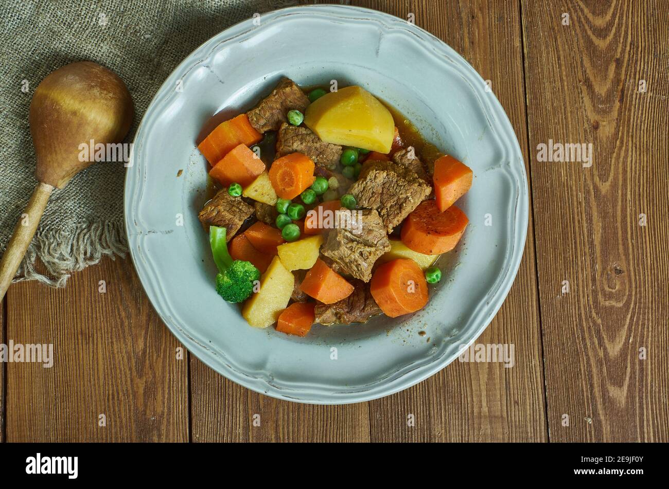Kompir mandza - simple North Macedonian potato stew Stock Photo - Alamy