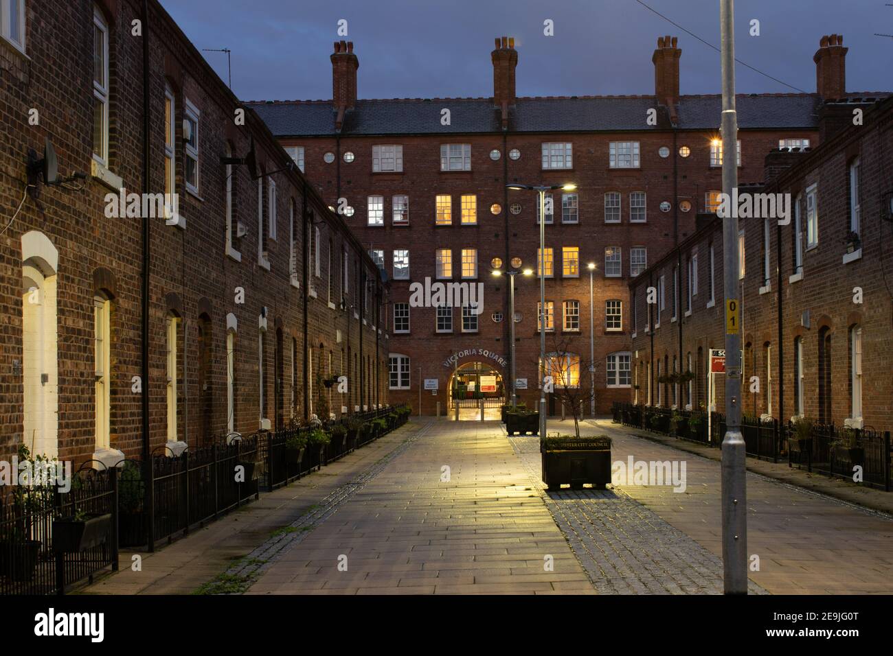 Anita Street and George Leigh Street Victorian terraced house back ...