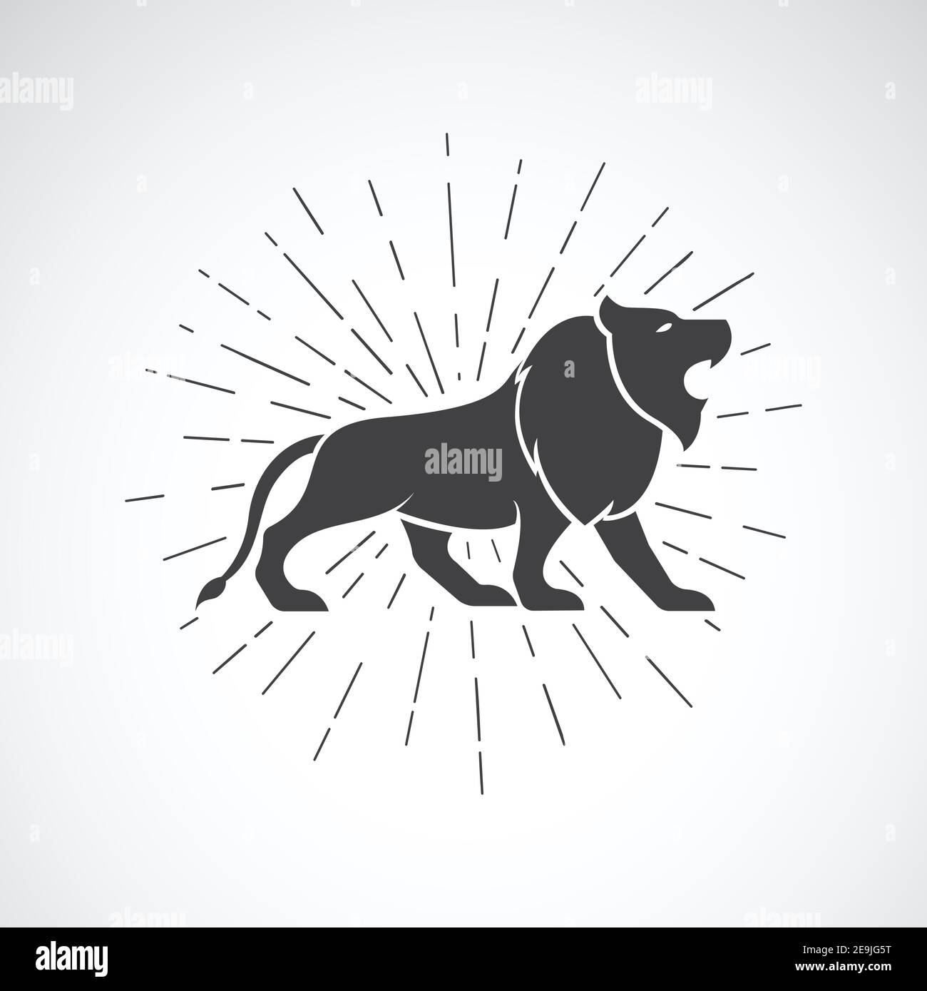 Vector of lion on white background. Animal. Lion symbol. Vector ...