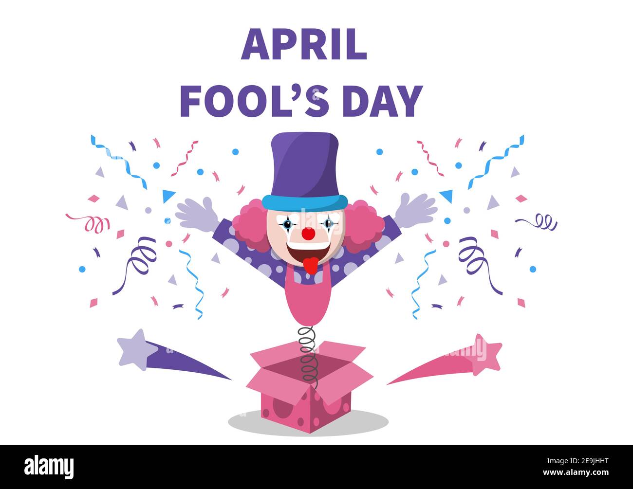 Celebration Happy April Fool's Day Wearing a Jester Hat Background ...