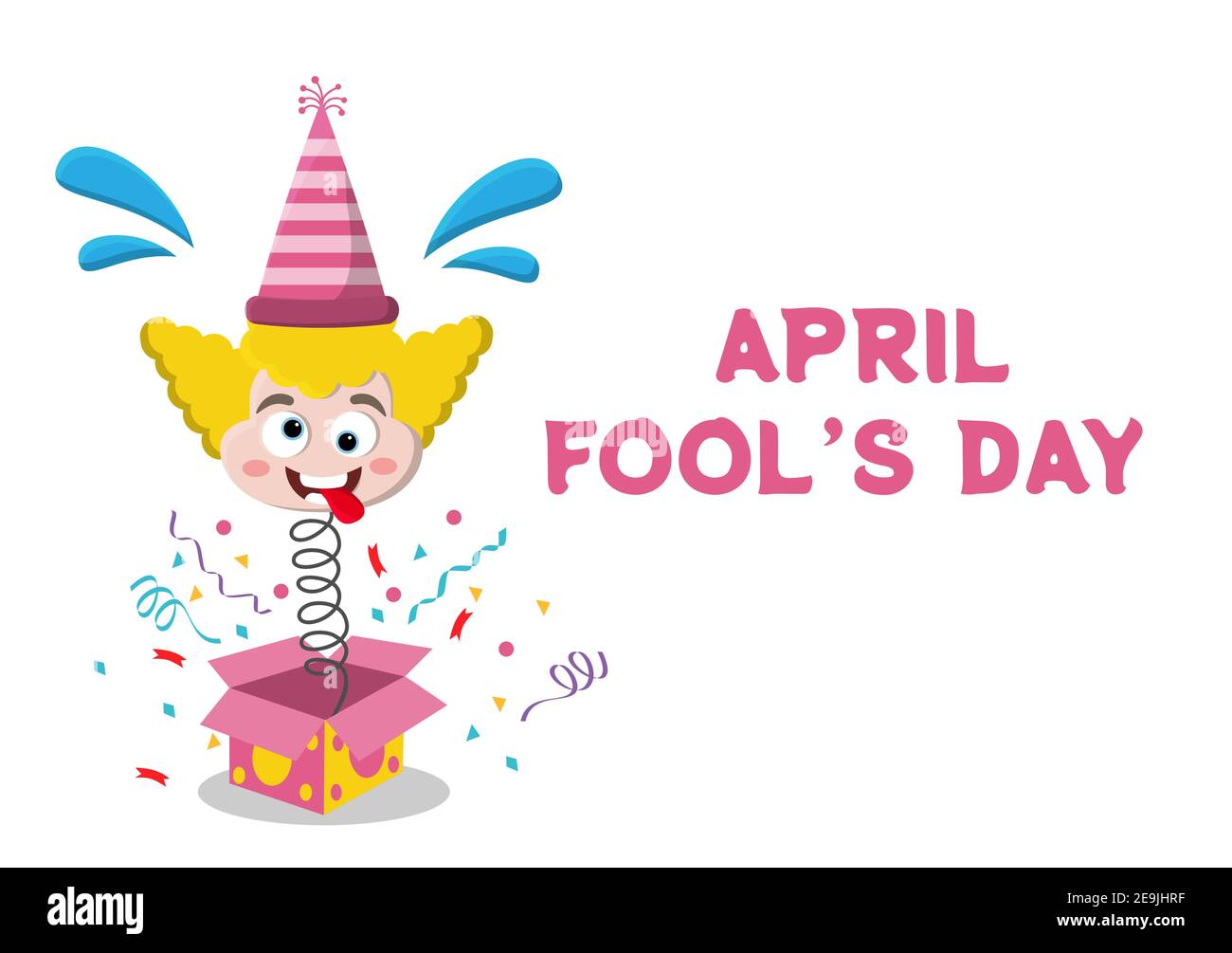 Celebration Happy April Fool's Day Wearing a Jester Hat Background ...