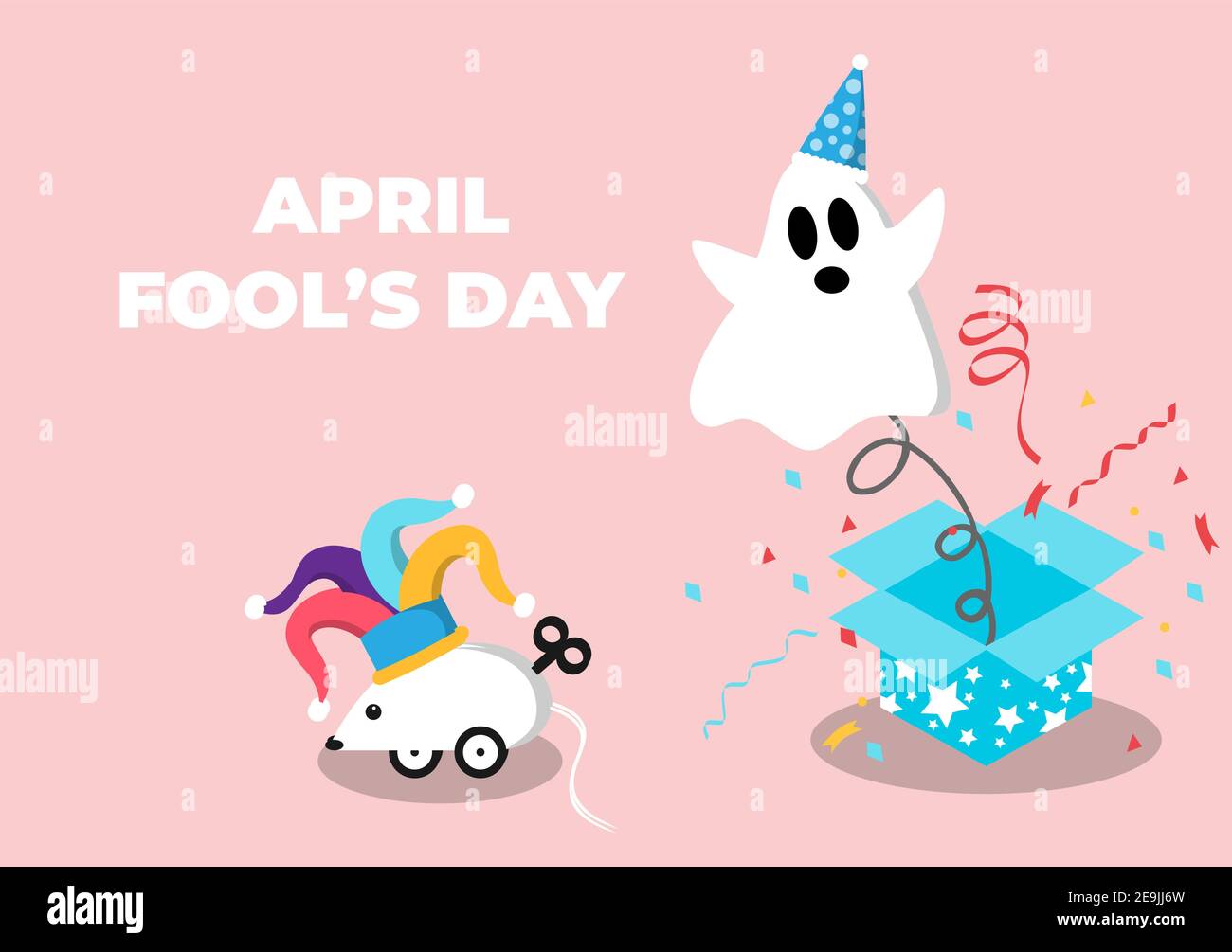 Celebration Happy April Fool's Day Wearing a Jester Hat Background ...