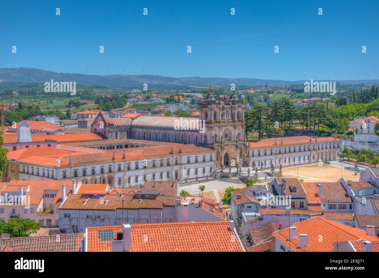 Aerial view of Alcobaca monastery in Portugal Stock Photo - Alamy