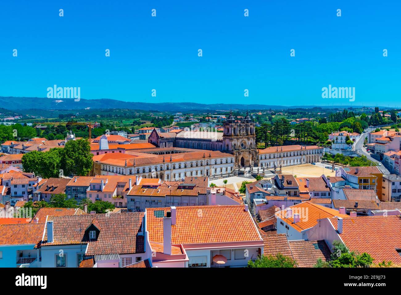 Aerial view of Alcobaca monastery in Portugal Stock Photo - Alamy