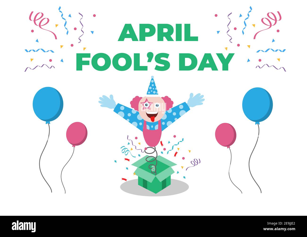 Celebration Happy April Fool's Day Wearing a Jester Hat Background ...