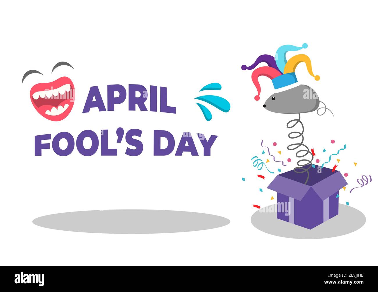 Celebration Happy April Fool's Day Wearing a Jester Hat Background ...