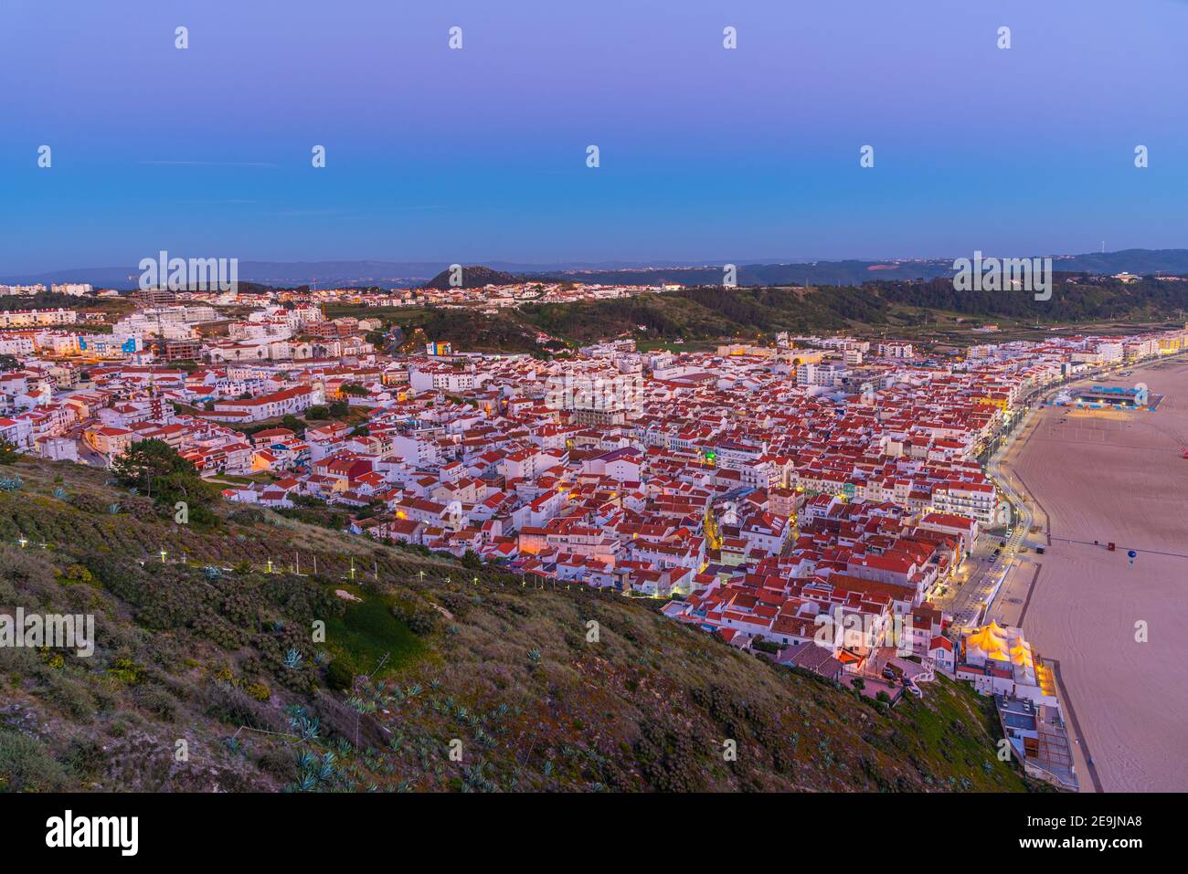 Portugal nazare sunset hi-res stock photography and images - Alamy