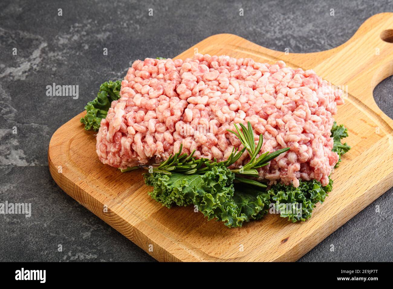 Raw fat pork minced meat for cooking Stock Photo - Alamy