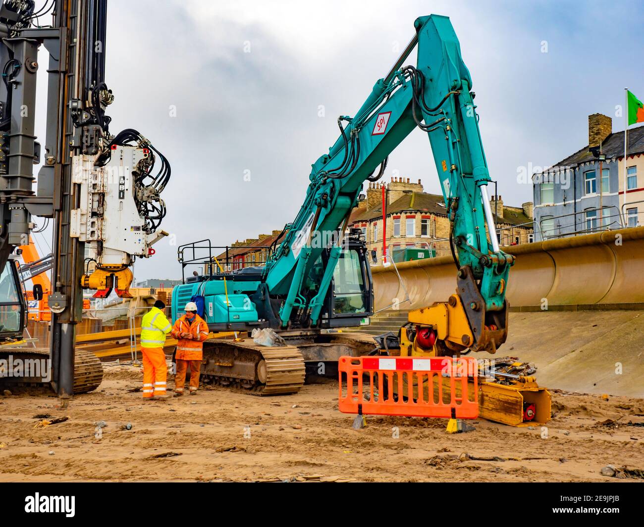 Construction of the new Regent Cinema on seafront at Redcar sheet ...