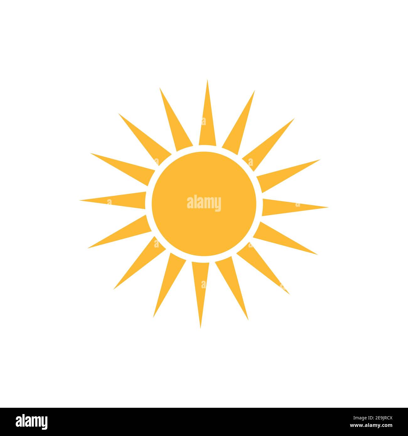 Sun icon vector for your web design, logo, UI. illustration Stock ...