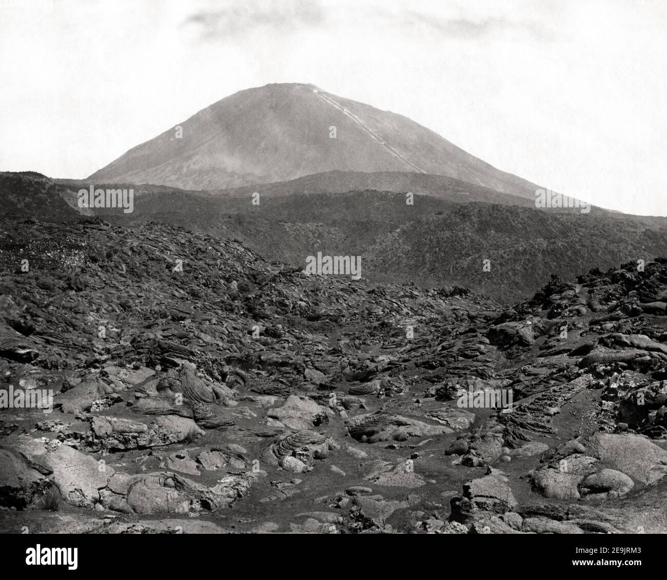 Late 19th century photograph - Mount Vesuvius, Italy Stock Photo - Alamy