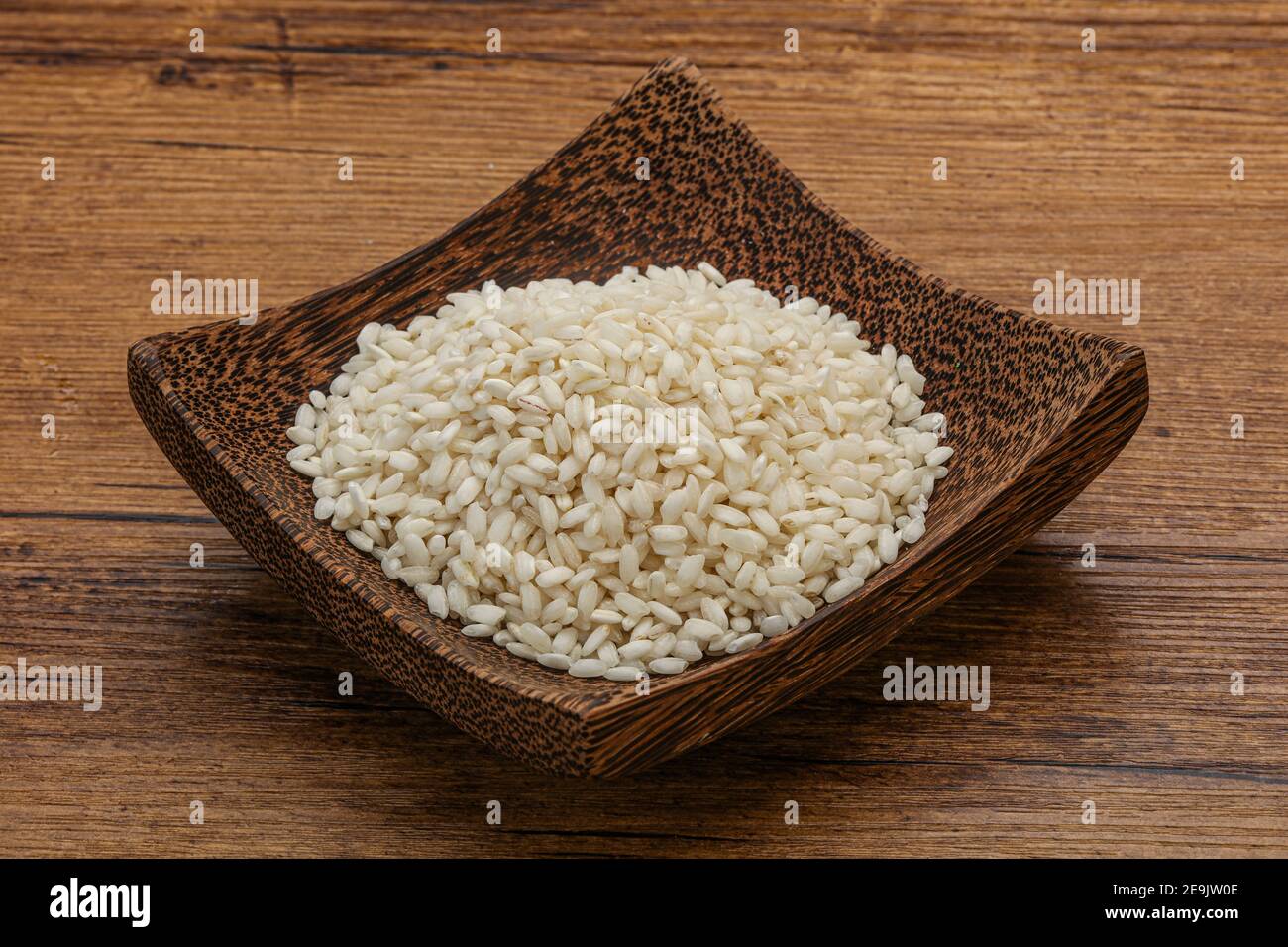 Raw Italian arborio rice for Risotto Stock Photo - Alamy