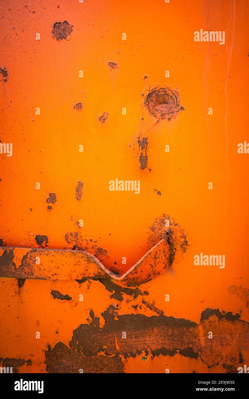 old rusty painted metal wall. wallpaper background Stock Photo - Alamy