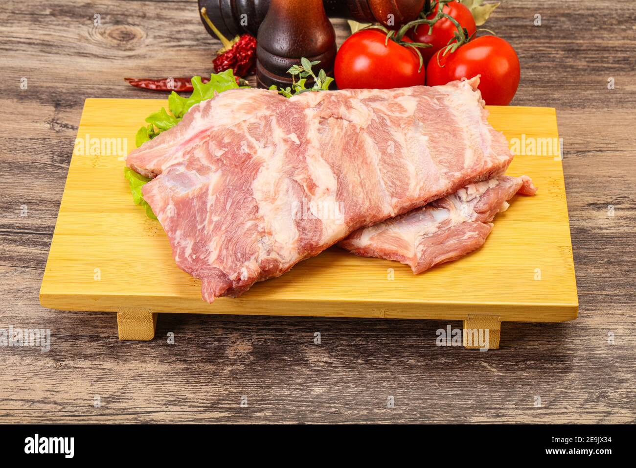 Raw pork ribs meat for cooking Stock Photo - Alamy