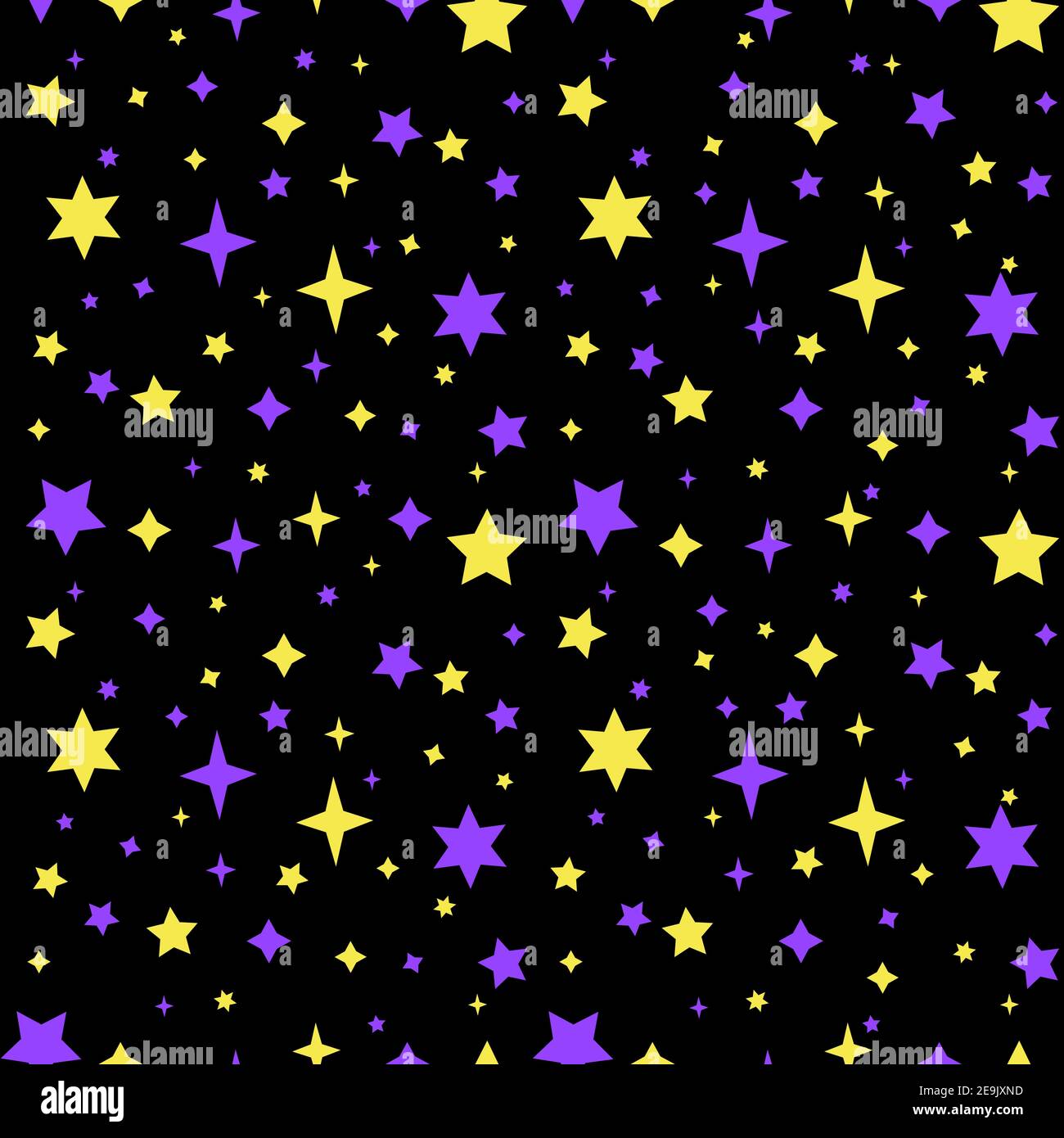 Black Background With Purple Stars