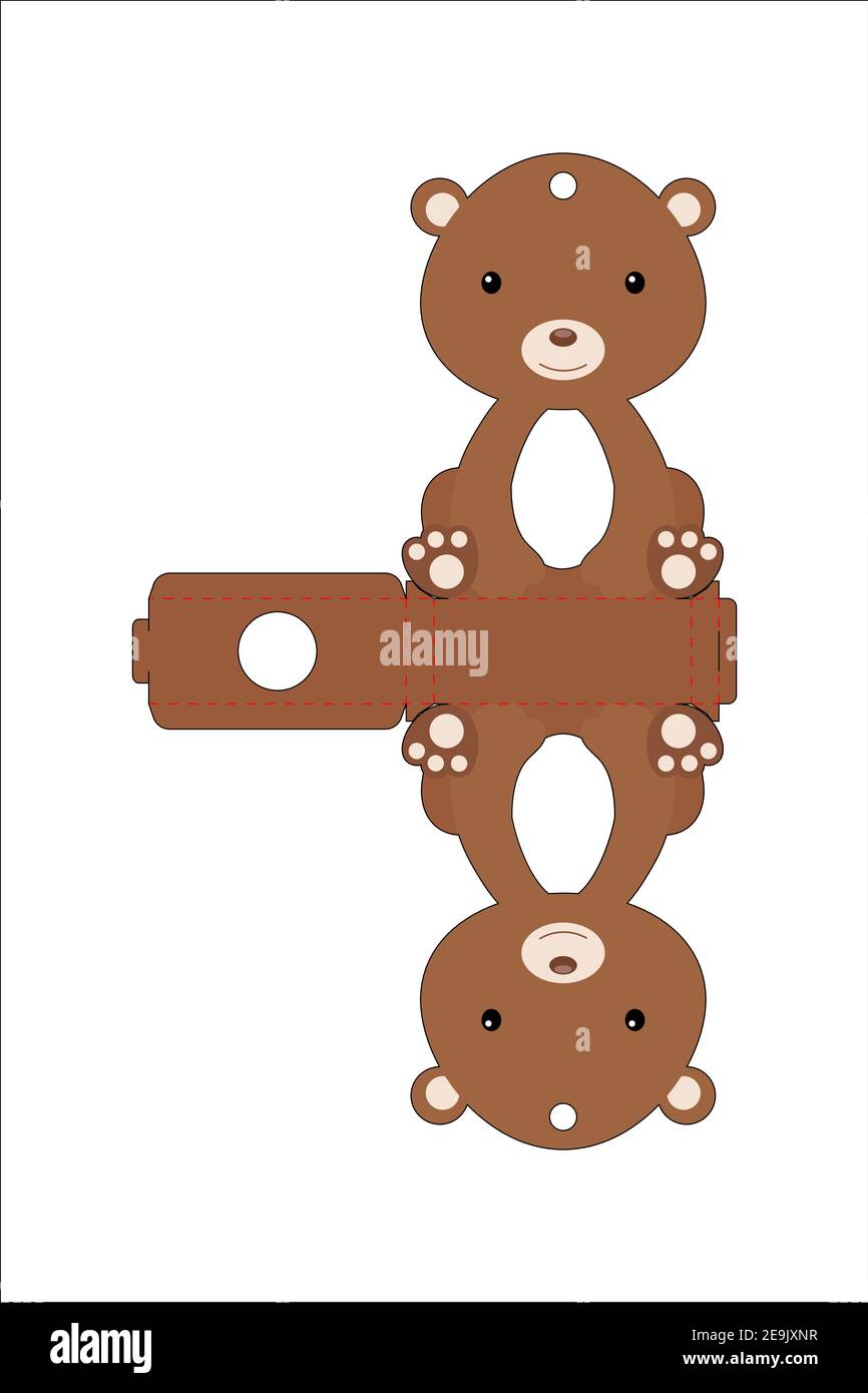 Paper Teddy Bear Template