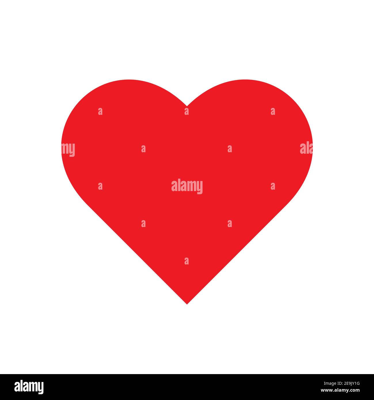 Simple red heart vector isolated on white background Stock Vector Image ...