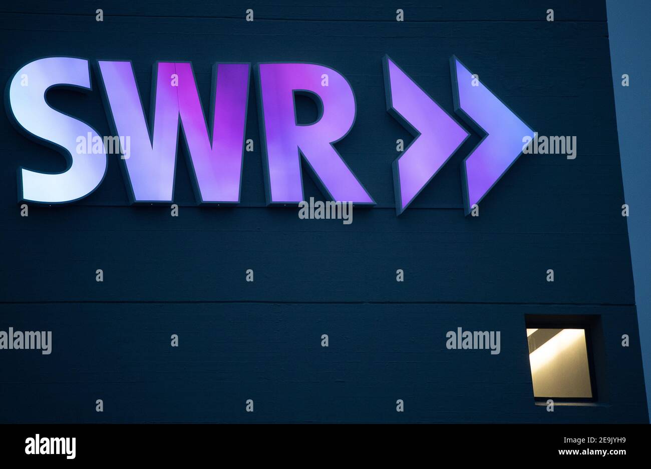 Stuttgart, Germany. 05th Feb, 2021. The lettering of Südwestrundfunk ...