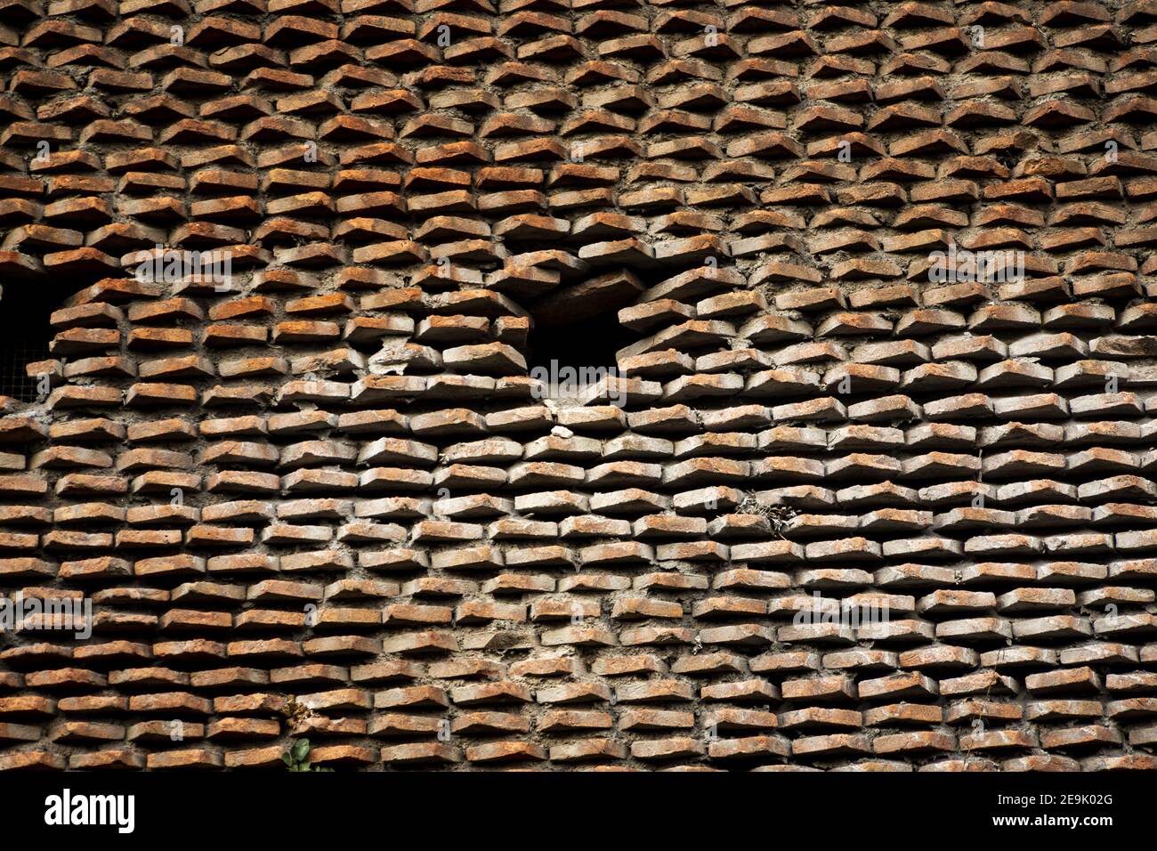 Closeup shot of a brick wall in ancient Rome, Italy. Perfect for ...