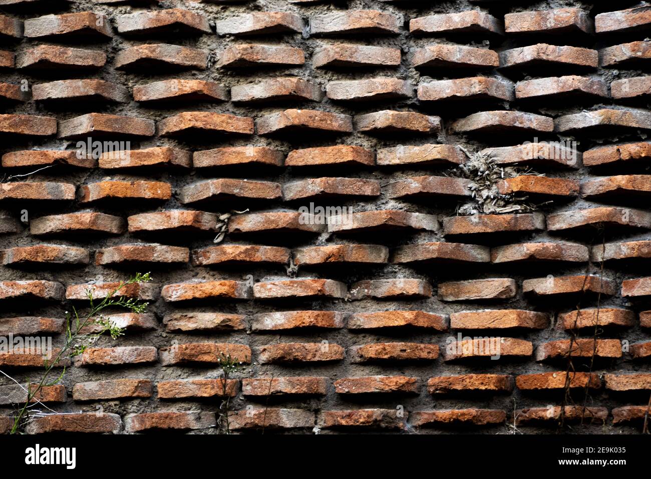 Closeup shot of a brick wall in ancient Rome, Italy. Perfect for ...