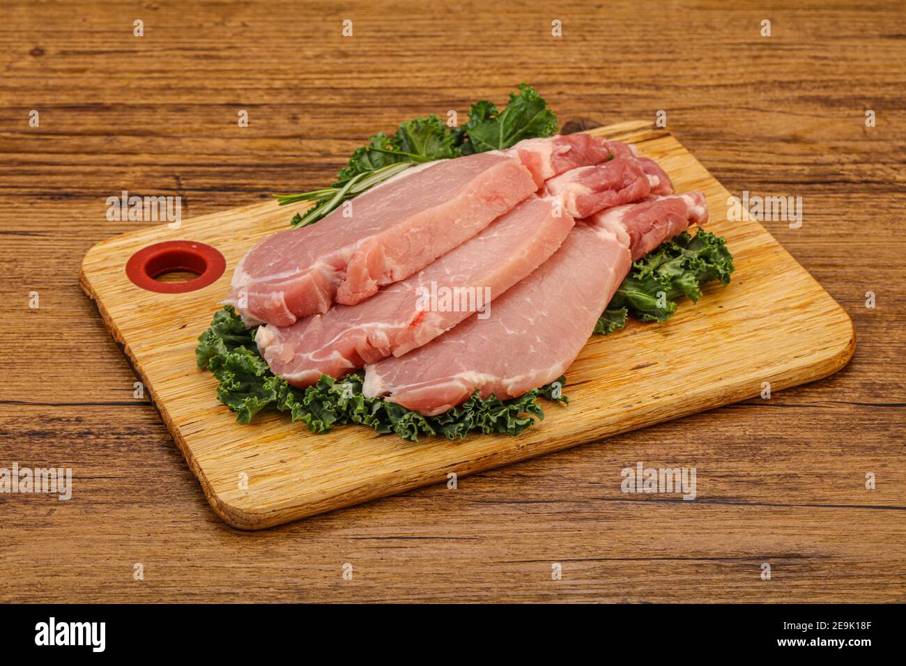Raw pork meat steak for cooking Stock Photo - Alamy