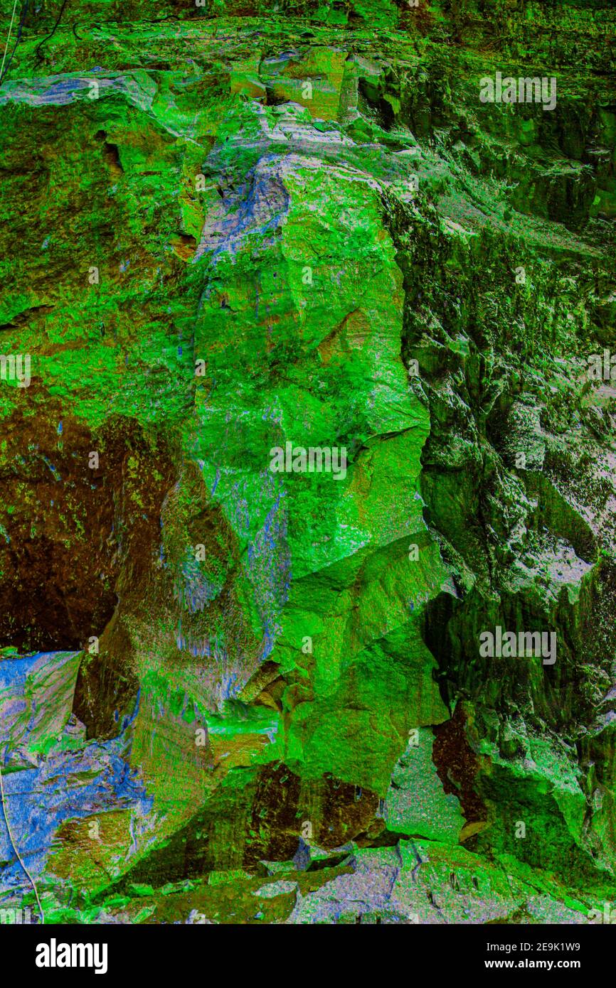 Green abstract background from a scratched stonewall Stock Photo - Alamy