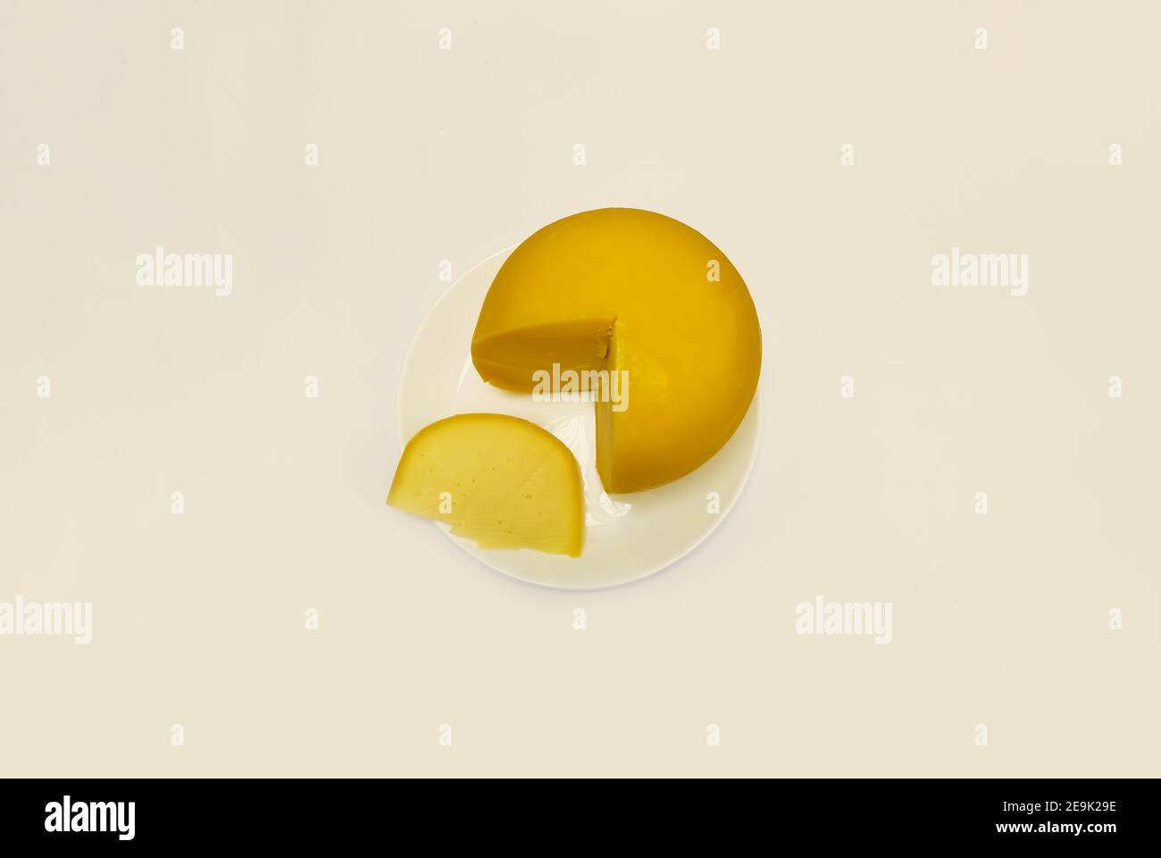 unsalted artisanal cheese form made with natural cow milk without ...