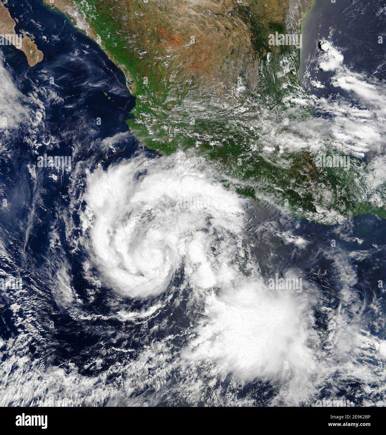 Eye of the Hurricane. Hurricane on Earth. Typhoon over planet Earth ...